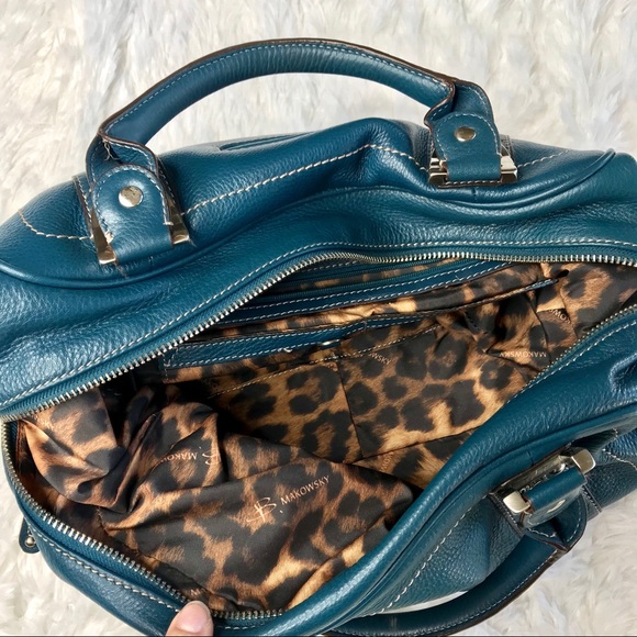 b. makowsky | Bags | B Makowsky Teal Handbag Hobo Purse | Poshmark